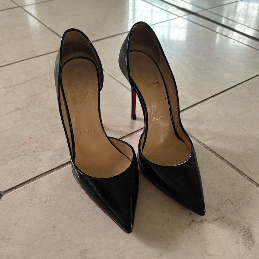 Christian Louboutin, Iriza 100 Mm Pumps - Patent Calf… - Gem